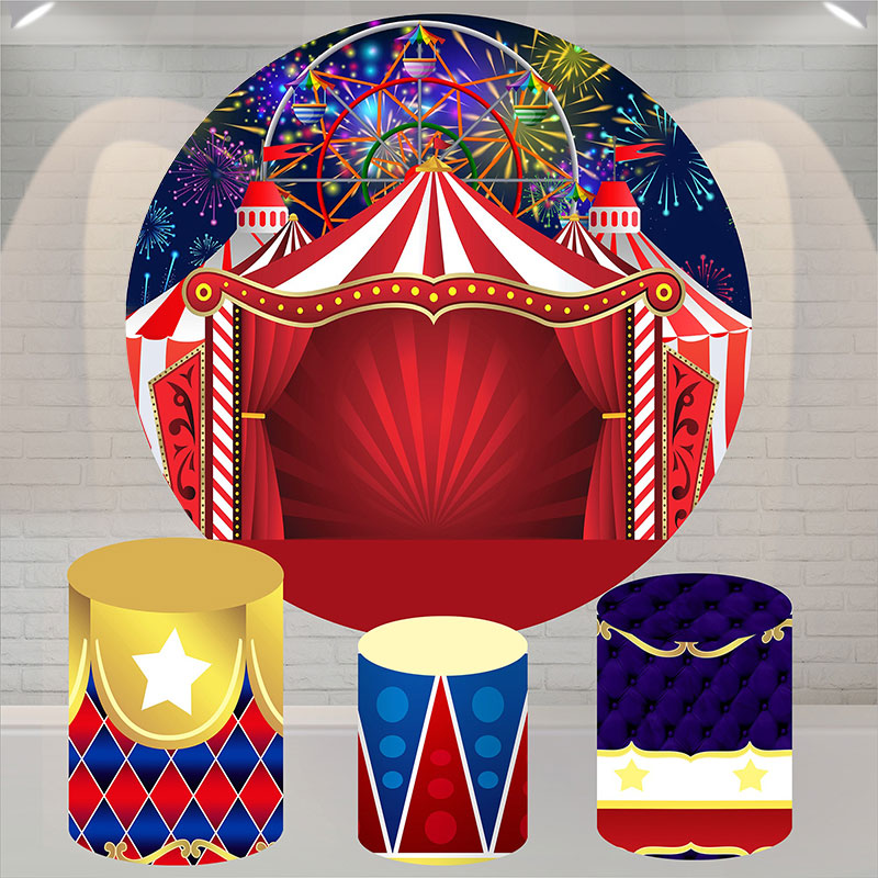 Custom Round Backdrop Kit for Theme Party - Lofaris UK