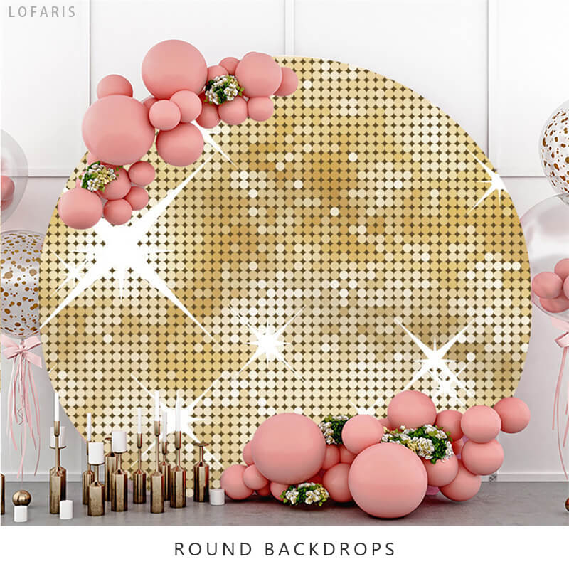 Circle Round Party Backdrop Covers for Decor - Lofaris UK