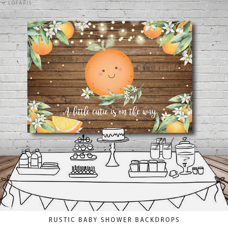 Rustic Baby Shower Backdrop Decorations - Lofaris UK