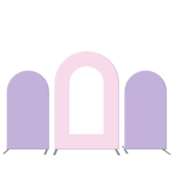 Lofaris UK Purple Pink Theme Open Arch Backdrop Kit For Party